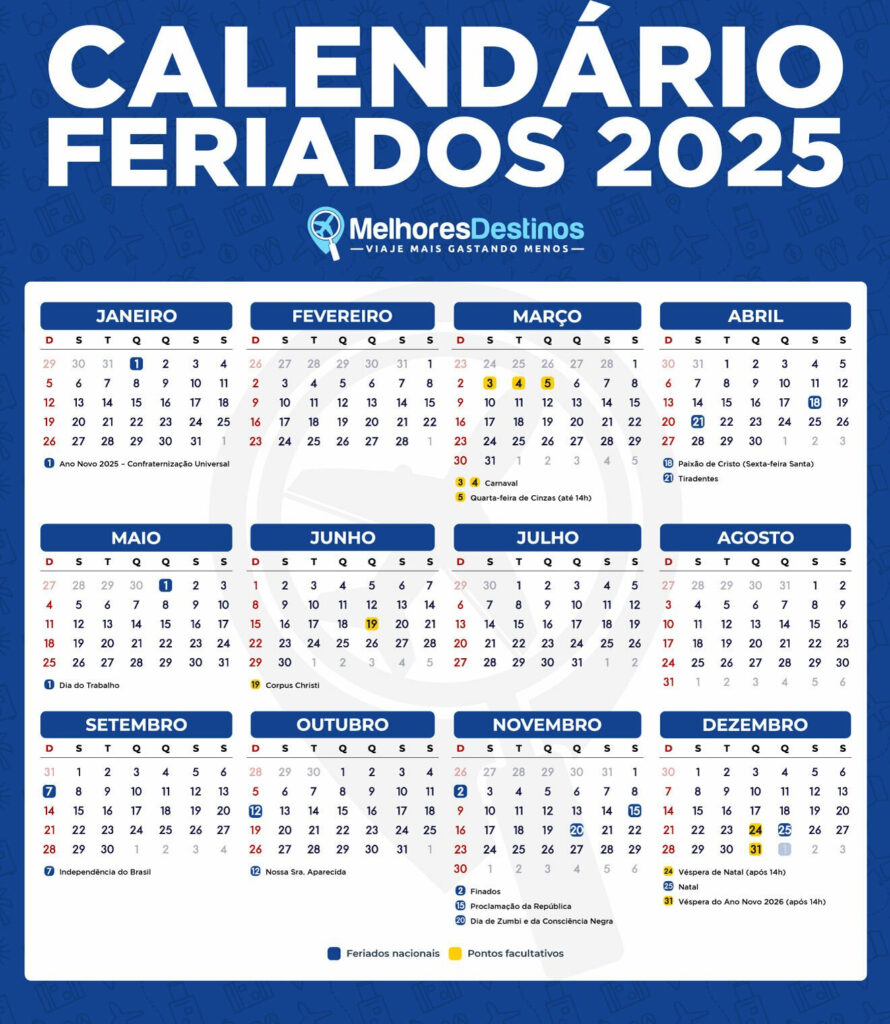 Calendário Julho 2025 com Feriados | Calendário 2025